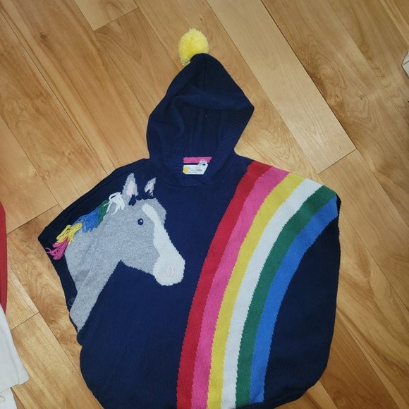 Mini Boden | Jackets & Coats | Mini Boden Sweater Horse Poncho For ...